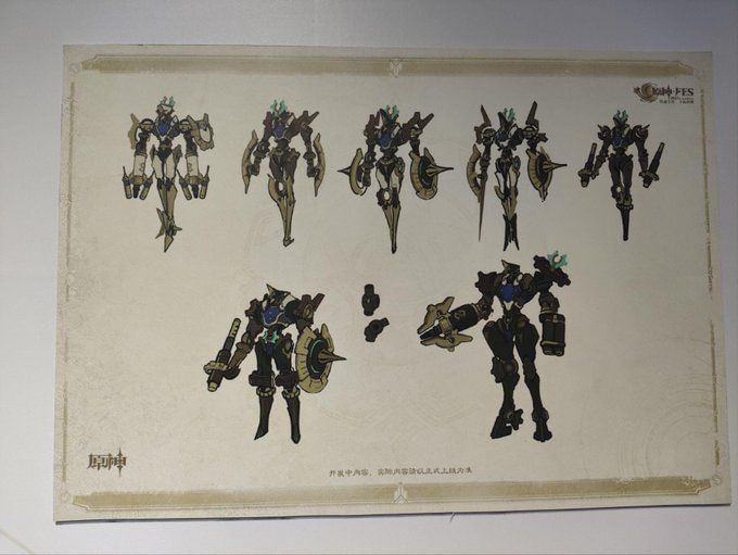 Genshin Impact Fontaine design concepts in Game Art Exhibition ...