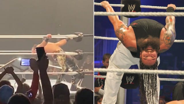 [WATCH] 37-year-old star does Bray Wyatt's iconic upside-down spot at ...