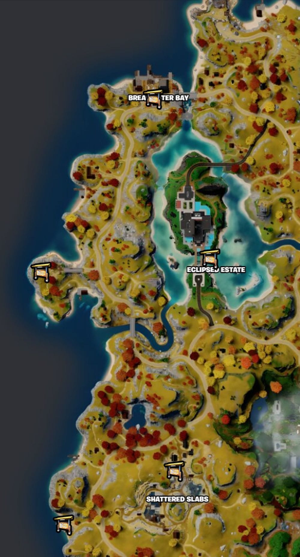 All Job Board locations in Fortnite Chapter 4 Season 4