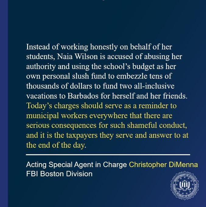 What did Naia Wilson do? Former Massachusetts principal charged for ...