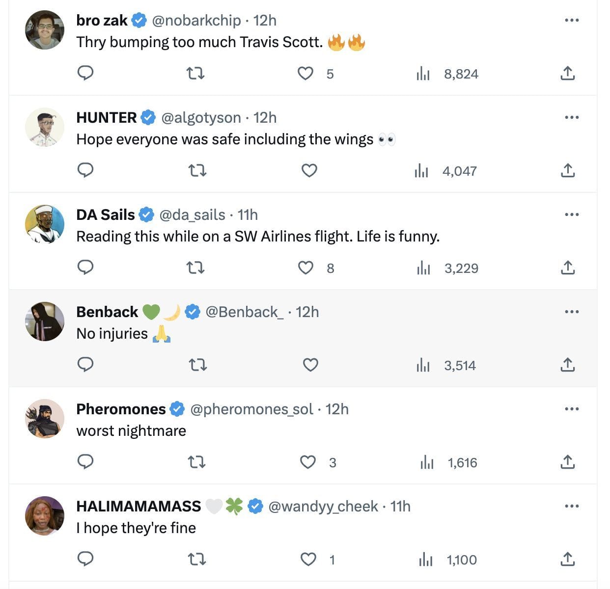 “They were listening to Carti": Video of Southwest Airlines' jet engine ...