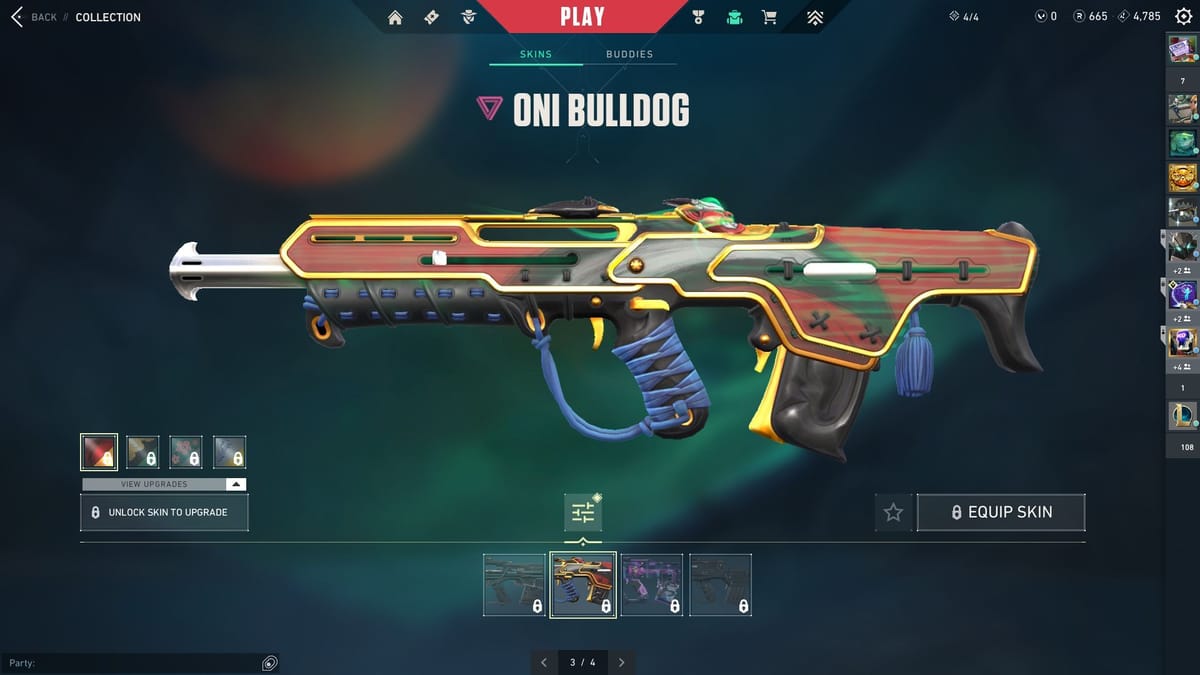 Valorant Oni skins ranked from worst to best