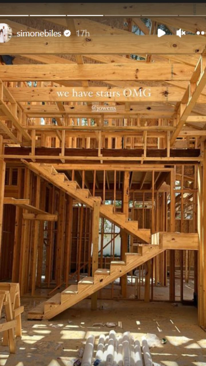 Simone Biles shares a tour of her new house with Jonathan Owens while ...