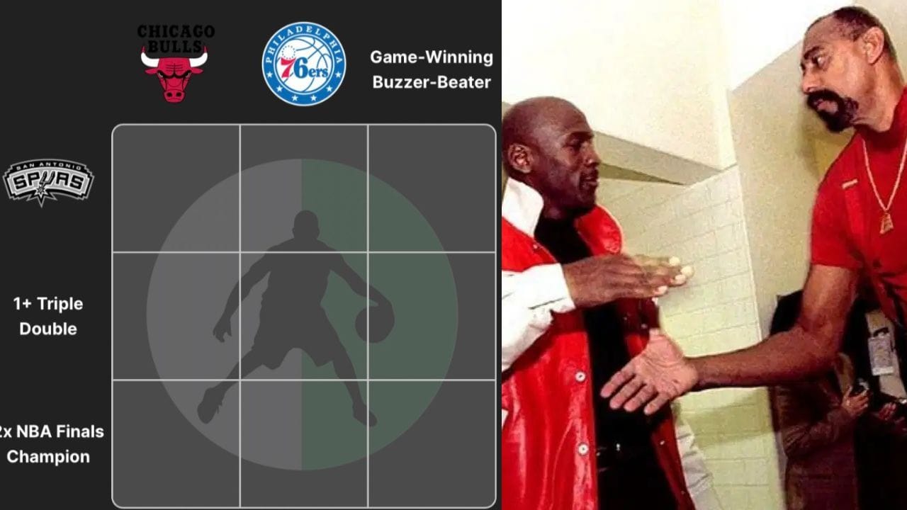 Which two-time champion played for the Bulls and the Sixers? NBA Crossover Grid answers for ...
