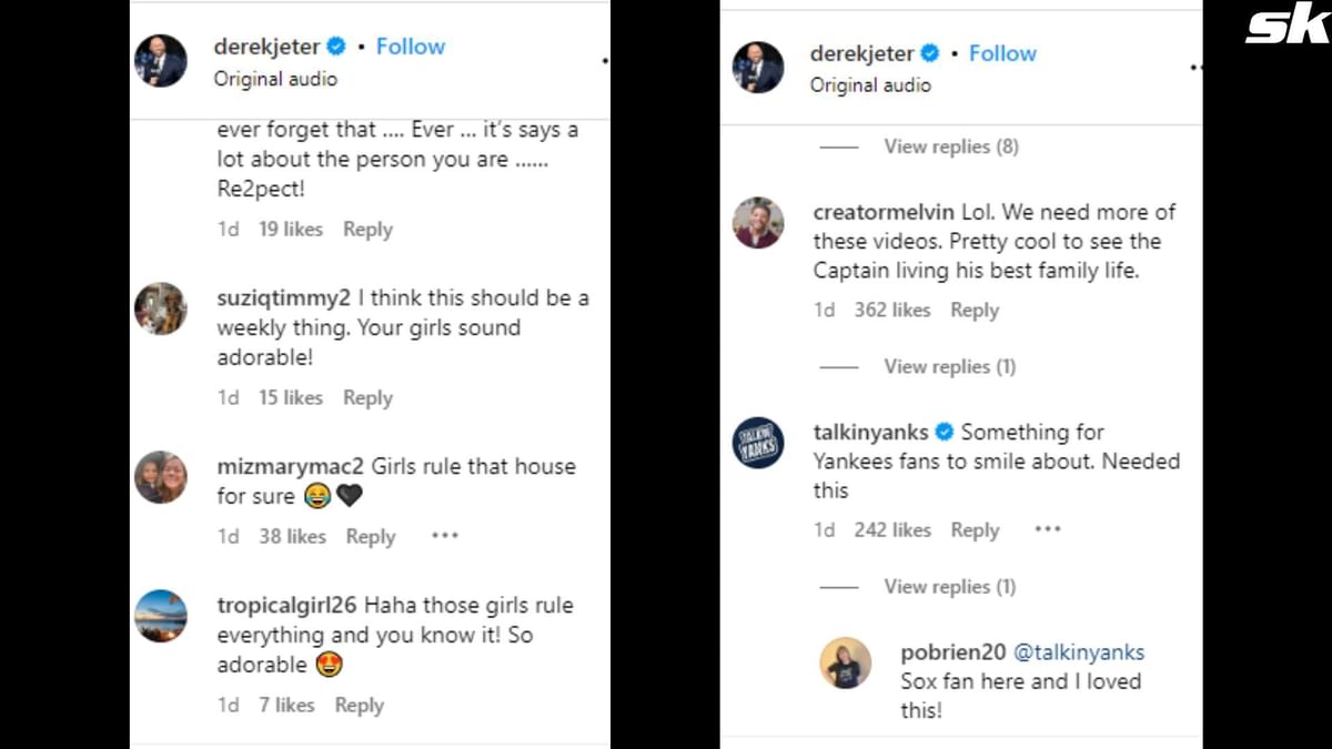 Derek Jeter: Derek Jeter's daughters win fans' hearts with girl boss ...