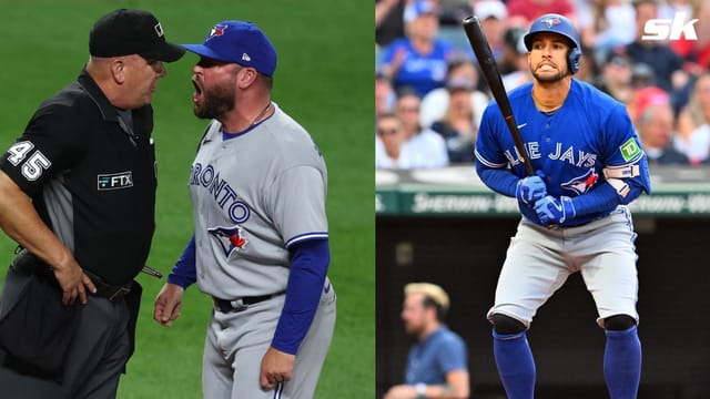 MLB Twitter weighs in on controversial strike call that led Toronto Blue Jays star George ...