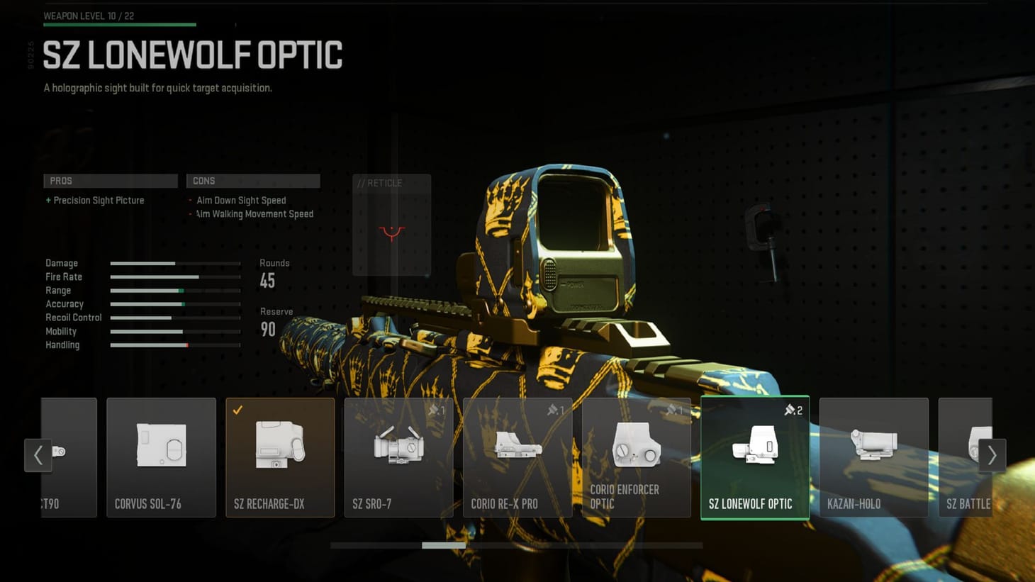 Best optical sights in Warzone 2 for the least visual recoil