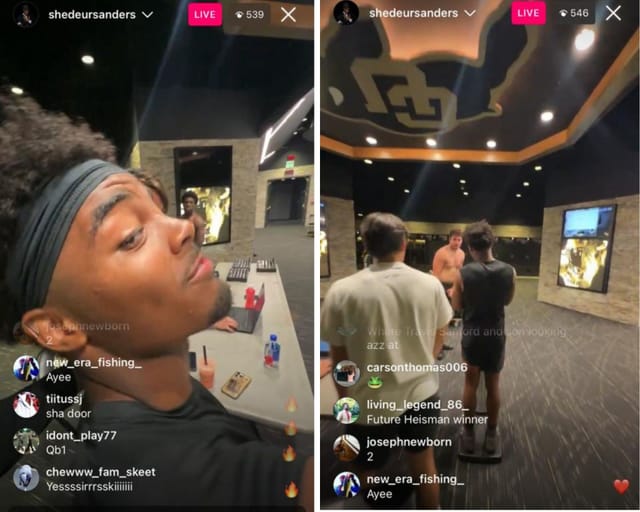 In Photos: Shedeur Sanders live tour of the locker room, "Future ...