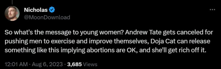 Doja Cat abortion symbolism sparks controversy amid Paint The Town Red ...