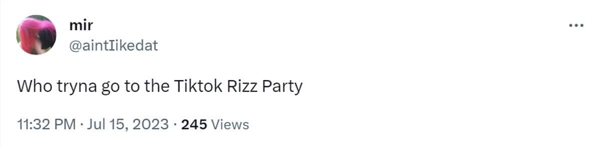 What is the TikTok Rizz Party? Event poster leaves netizens in a frenzy