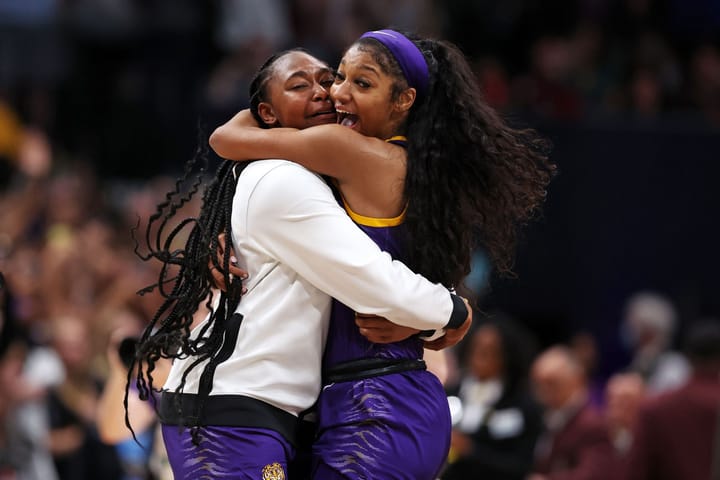 LSU star Angel Reese goes horseback riding with boyfriend Cam'Ron ...
