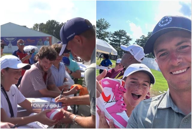 Watch: Jordan Spieth signs a fan’s Air Jordan creating yet another ...