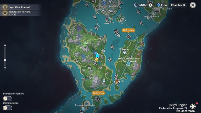 Complete Fontaine map for Genshin Impact: Underwater and surface locations