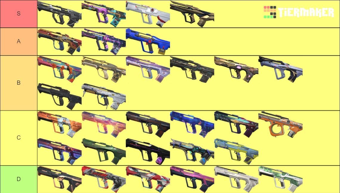 Valorant Bulldog tier list: All skins ranked from best to worst