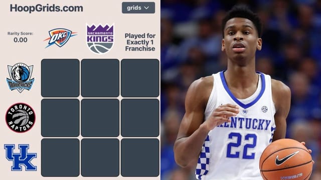 NBA HoopGrids answers for today (August 1): Kentucky Wildcats players ...