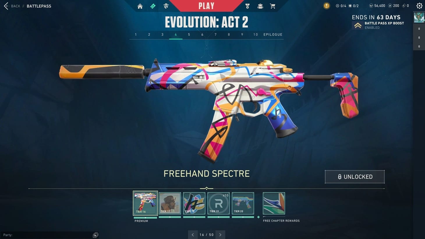 Valorant Episode 7 Act 2: All Battlepass tiers and rewards