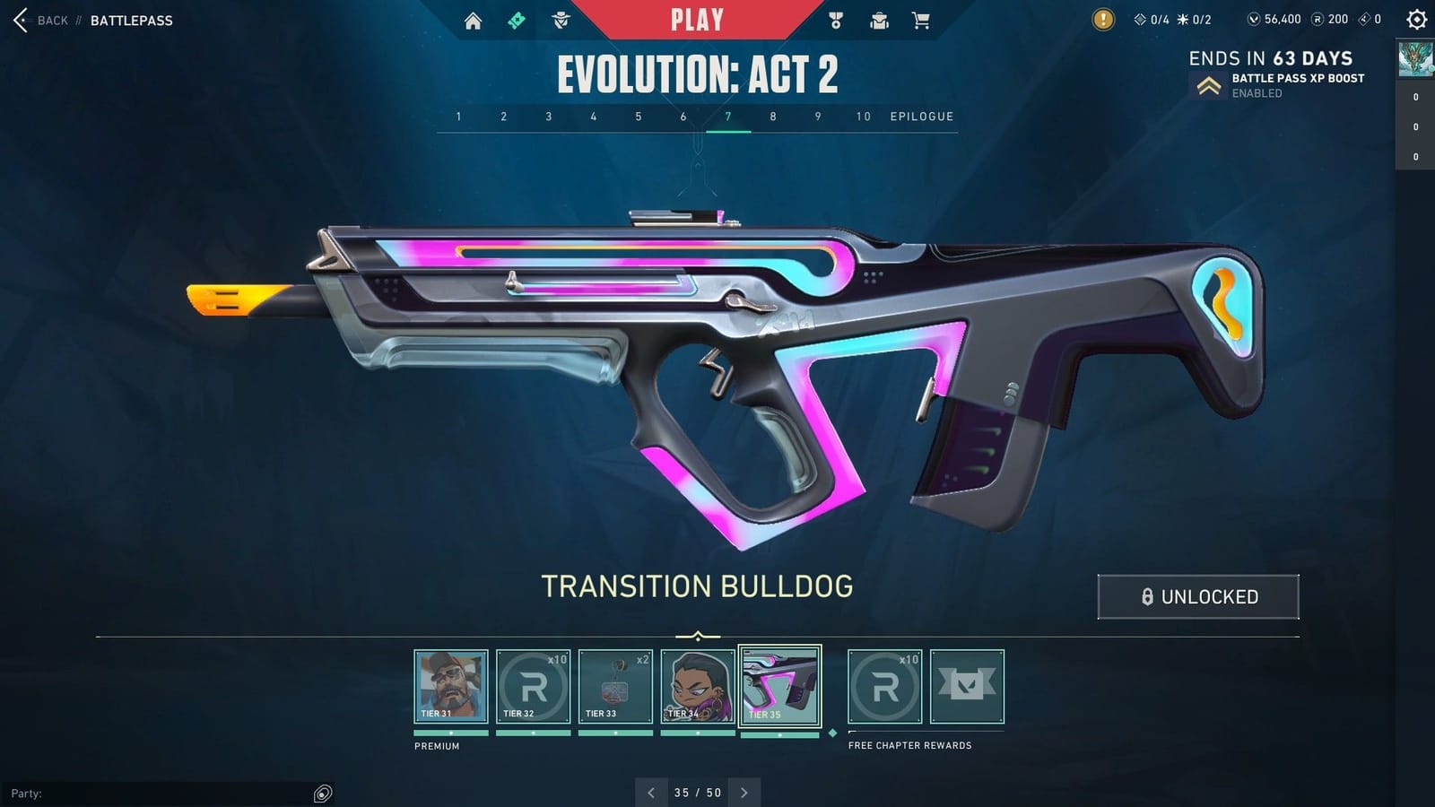 Valorant Episode 7 Act 2: All Battlepass tiers and rewards