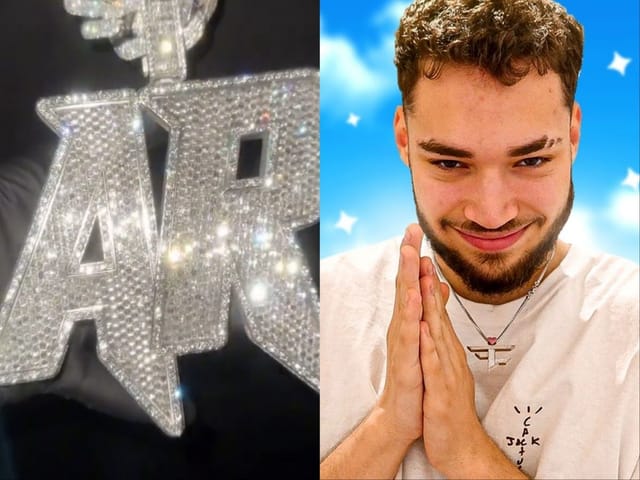 "Kinda average" - Adin Ross's new custom chain allegedly worth $1.5m ...