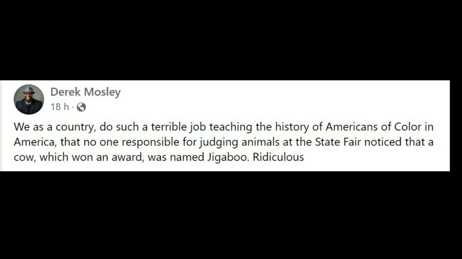 What does 'Jigaboo' mean? Wisconsin State Fair racial slur cow ...