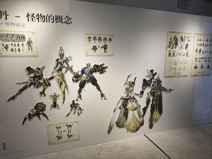 Genshin Impact Fontaine design concepts in Game Art Exhibition ...