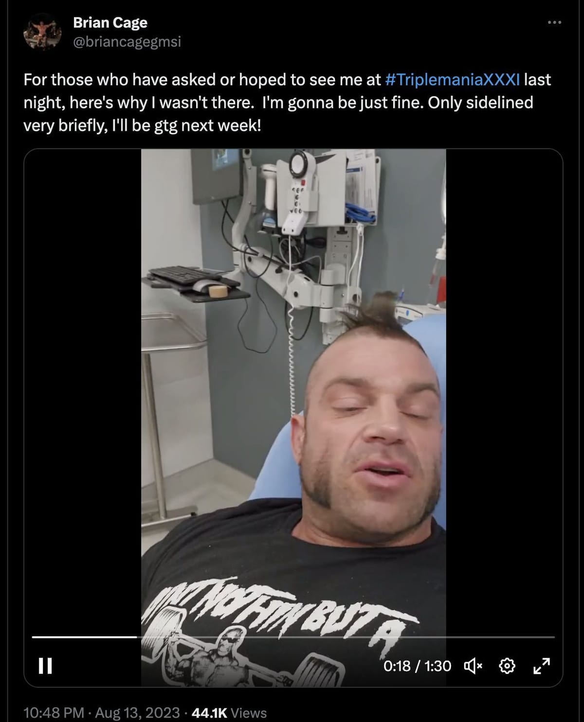 "I’m still alive, I’m still kicking," says major AEW star after being ...