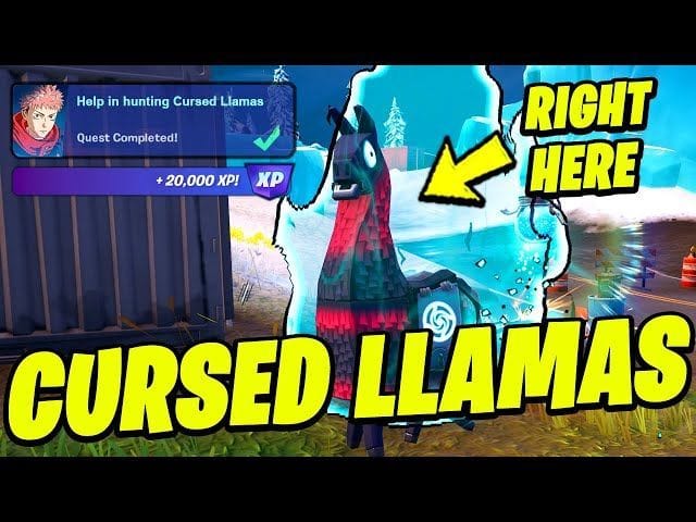 Where to find Cursed Llamas in Fortnite Chapter 4