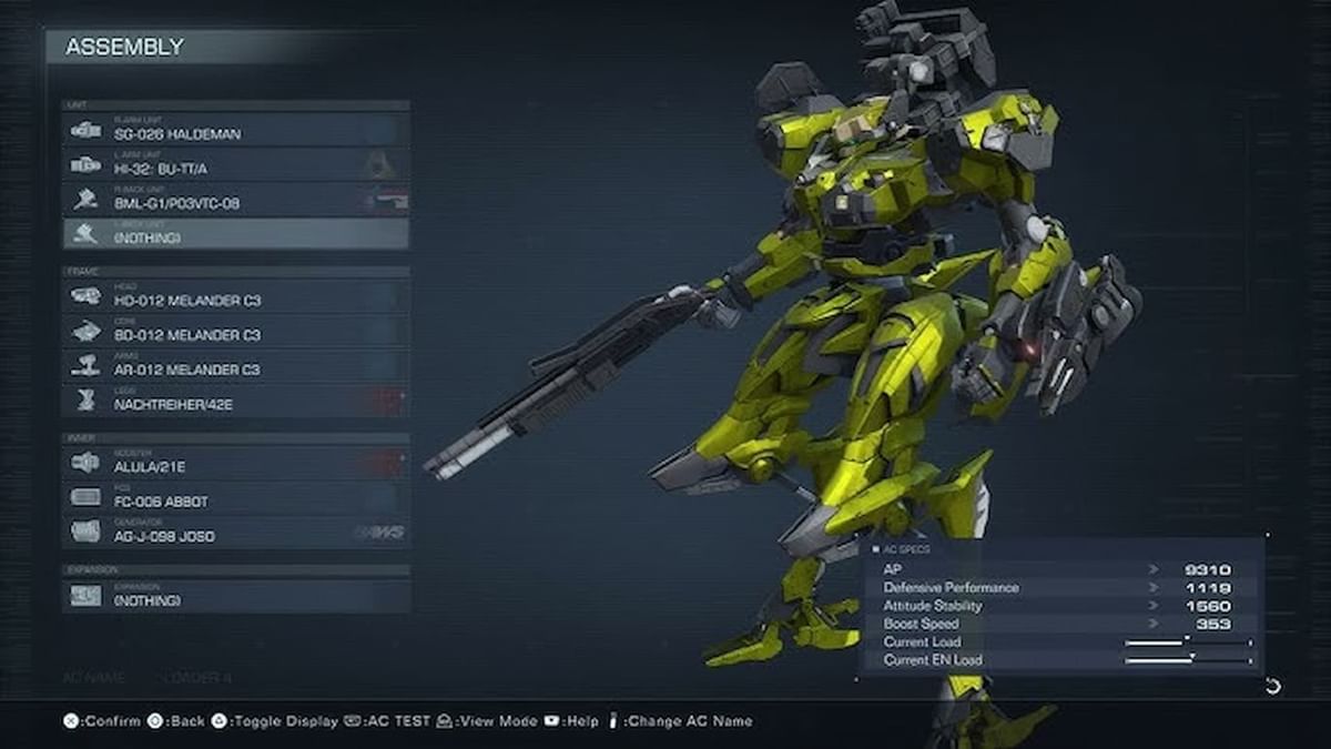 Armored Core 6 build guide: Best early game Reverse Joint build