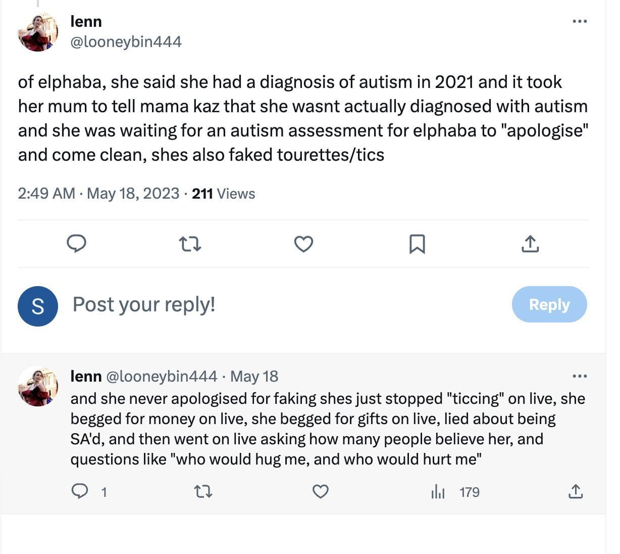 What did Elphaba from TikTok do? Fake Tourettes controversy explored ...