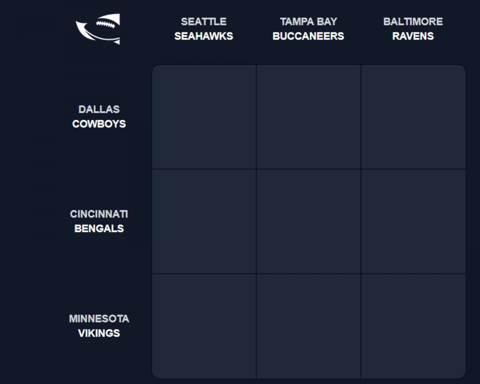 Which players have played for Bengals and Seahawks? NFL Immaculate Grid ...