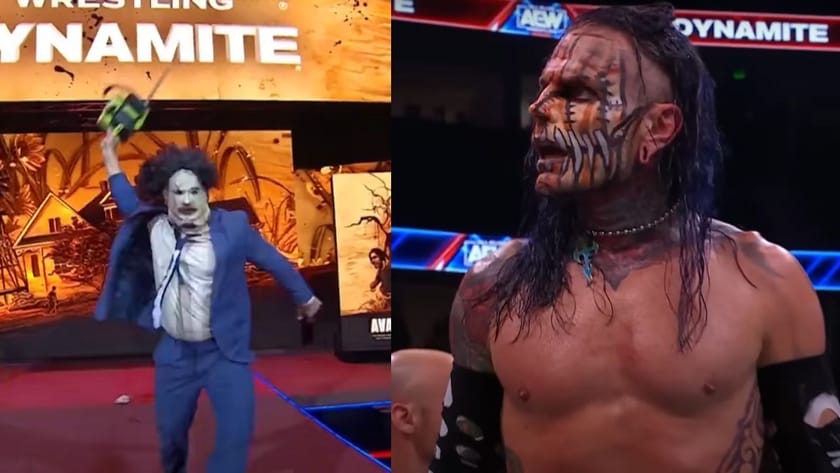Identity of the mystery man who portrayed Leatherface on AEW Dynamite ...