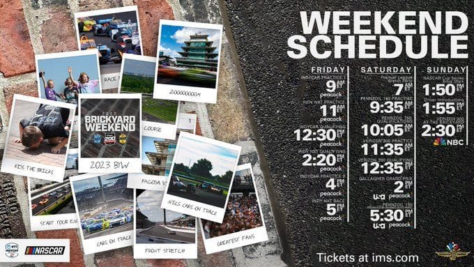 NASCAR 2023: Where to watch Verizon 200 At The Brickyard at ...