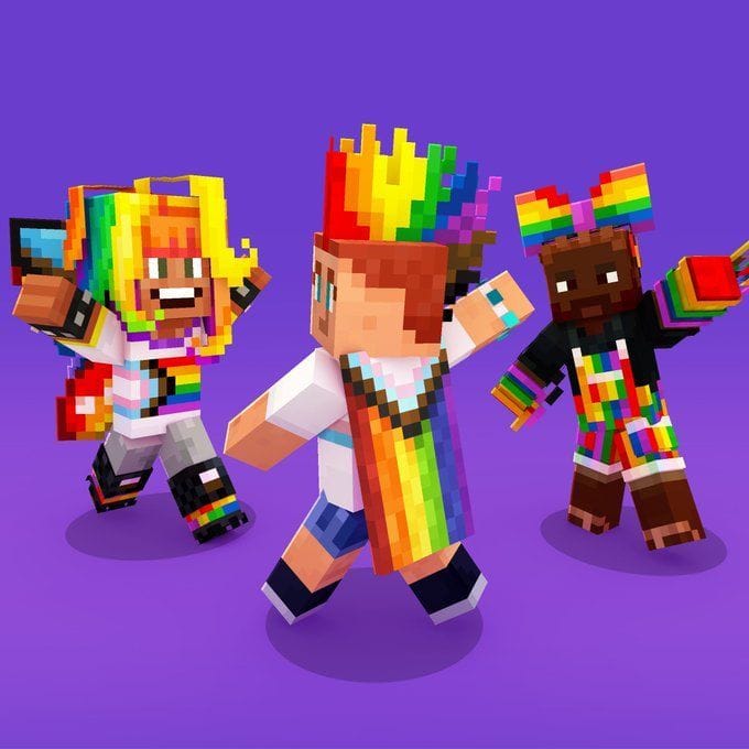 Minecraft announces over 40 free creator items in support of LGBTQIA+ ...