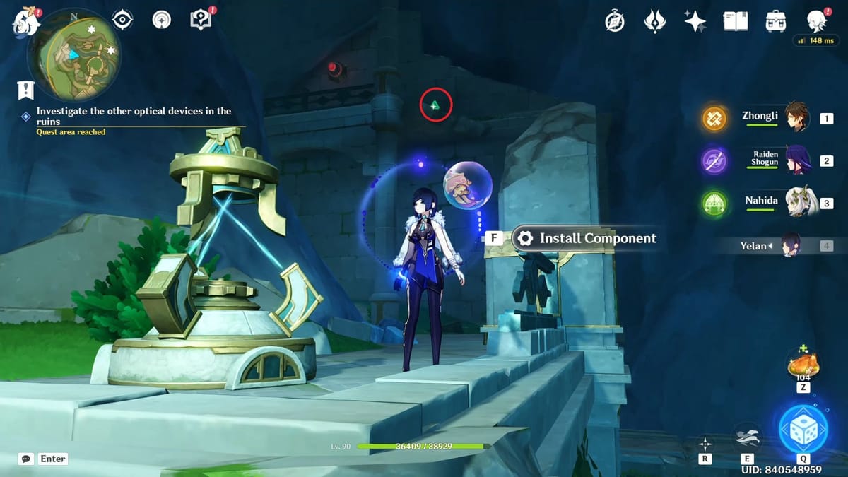 Treacherous Light of the Depths Genshin Impact quest guide