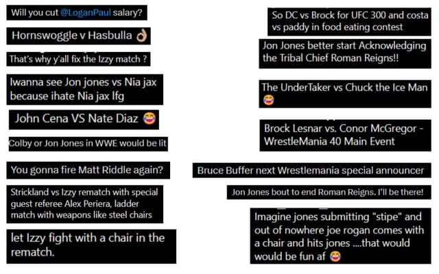 UFC and WWE merger: "Joe Rogan comes with a chair and hits Jones ...