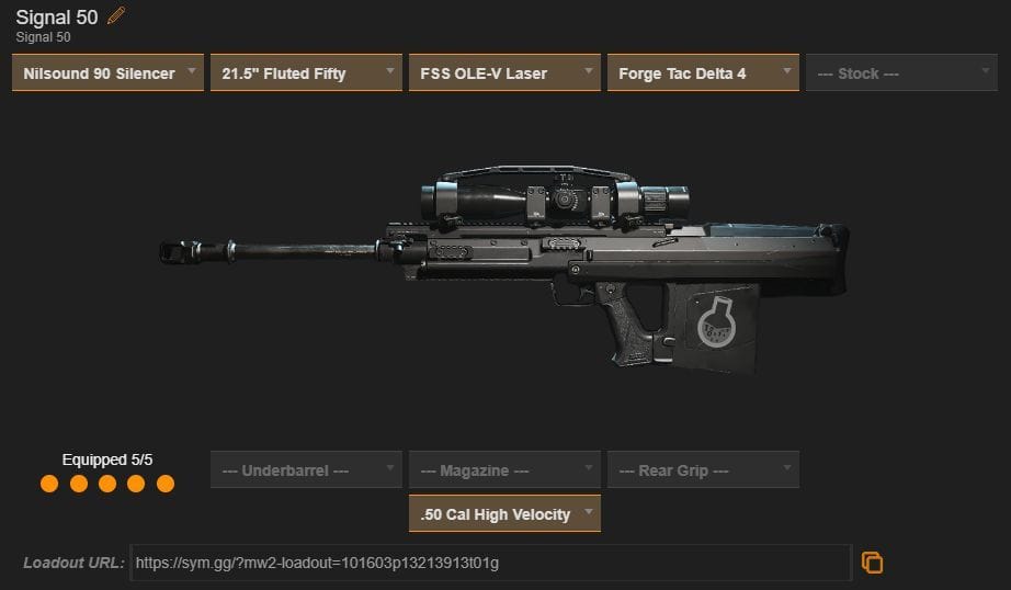 JGOD's "Broken" Signal 50 loadout for Warzone 2 Season 5 Reloaded