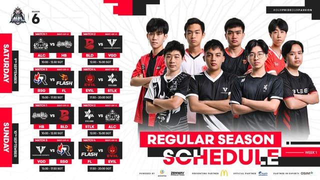 MPL SG Season 6: Regular Season schedule, format, and more