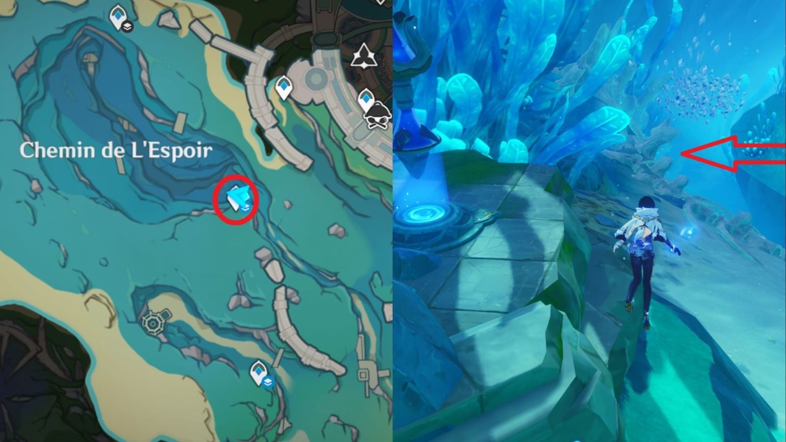 Genshin Impact: Photograph the remains of the ship and underwater ...