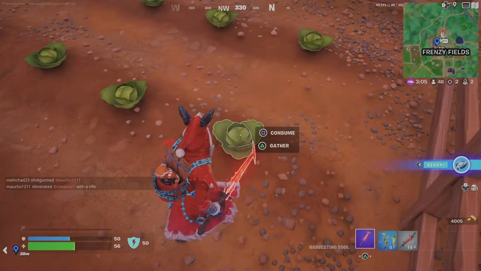 Food: Fortnite: Restore health or gain shields by consuming food