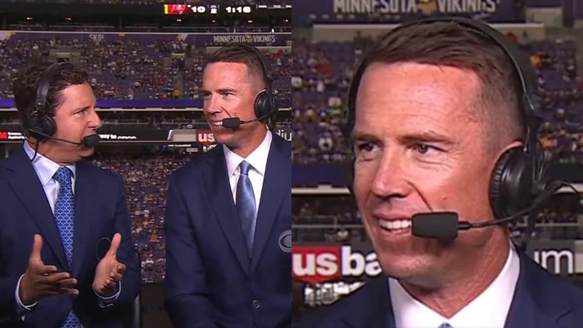 WATCH: Matt Ryan gets embarrassed by ‘28-3’ remark by CBS announcer ...