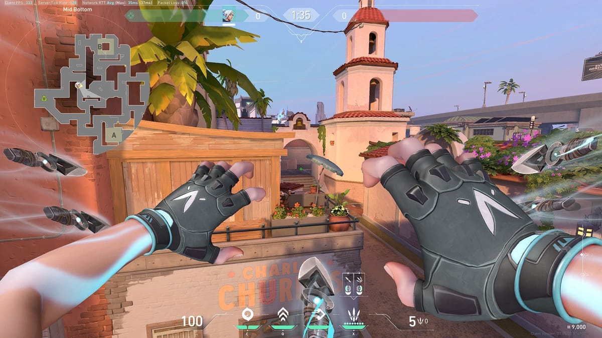 5 best Jett Updraft spots on Sunset in Valorant