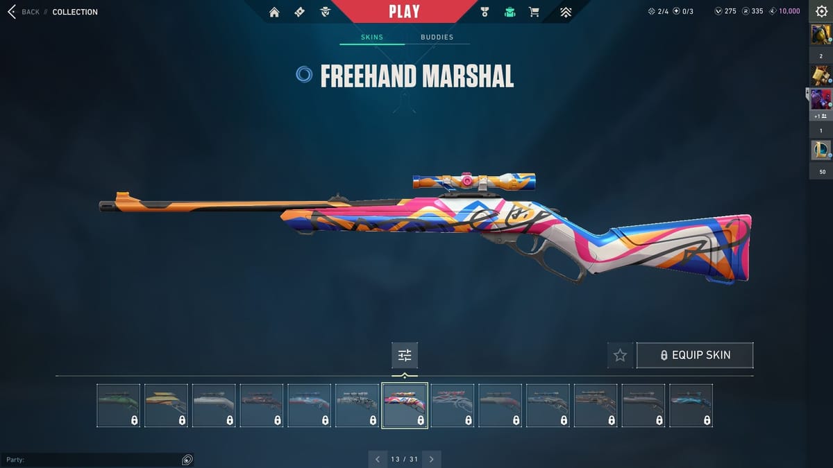 Valorant Marshal tier list: All skins ranked from best to worst