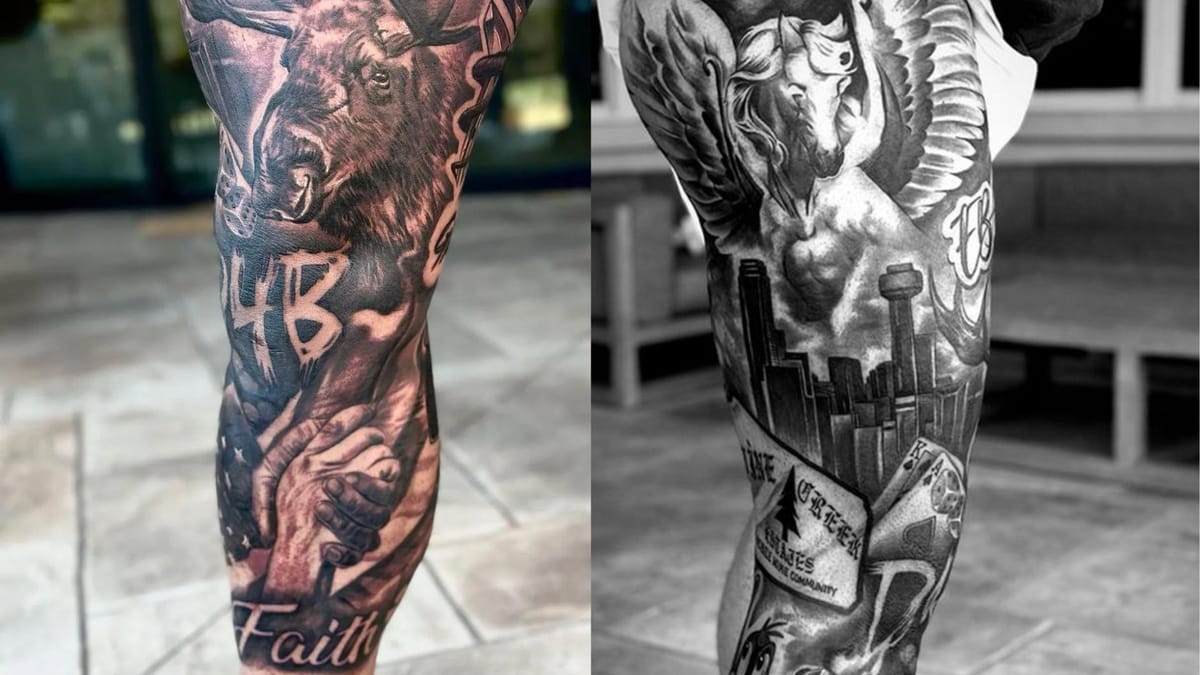 IN PHOTOS: Dak Prescott and his brother Tad get fresh tattoos on their ...