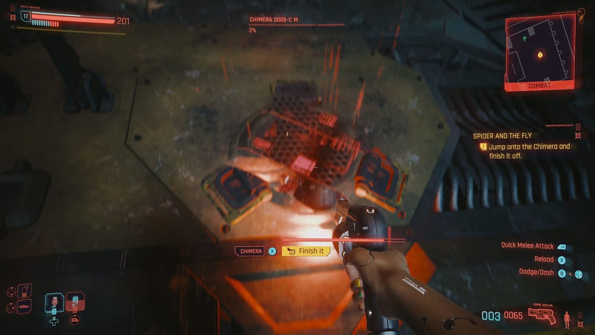 Cyberpunk 2077 Phantom Liberty (2.0): Chimera 0005-C M boss guide