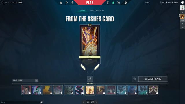 5 best Phoenix Player Cards to buy from Valorant's Accessories store