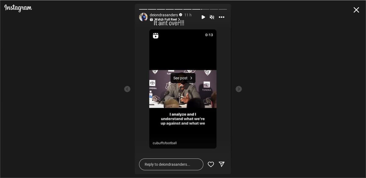 “It aint over” - Coach Prime’s daughter Deiondra Sanders defends dad ...