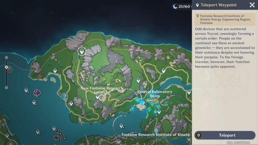 Genshin Impact: Central Laboratory Ruins Teleport Waypoint location and ...