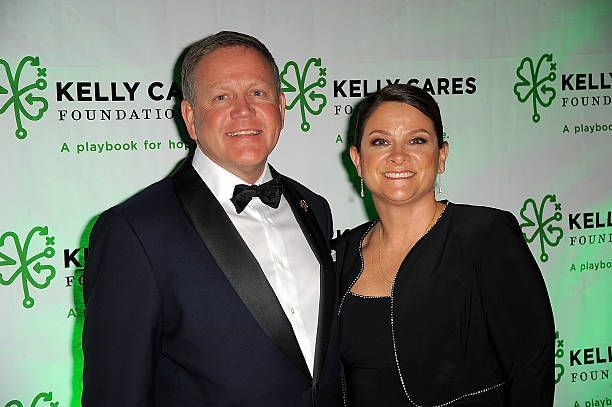 Who is LSU Coach Brian Kelly's wife, Paqui Kelly?