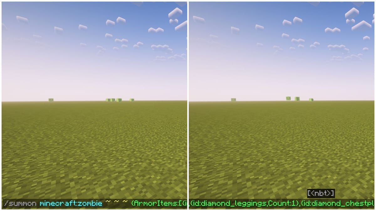 How to summon mob with armor in Minecraft Java Edition