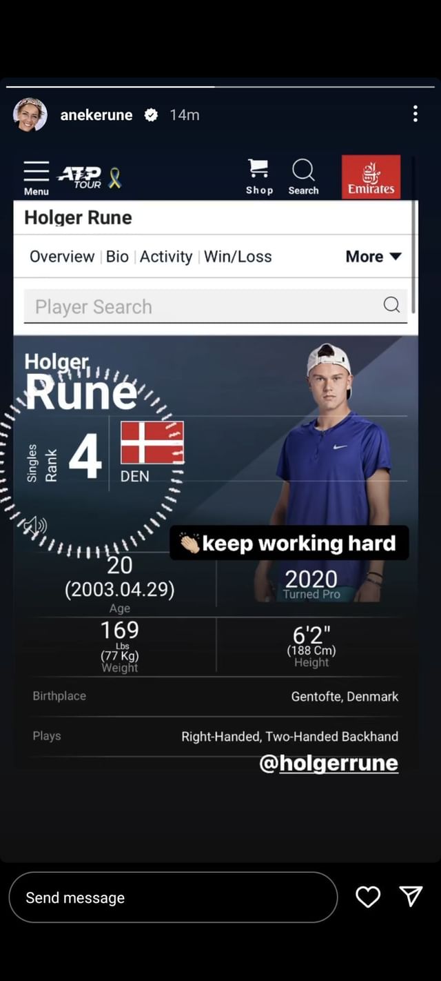 "So cute"- Holger Rune's mother Aneke on fans making customized cookies of the Dane