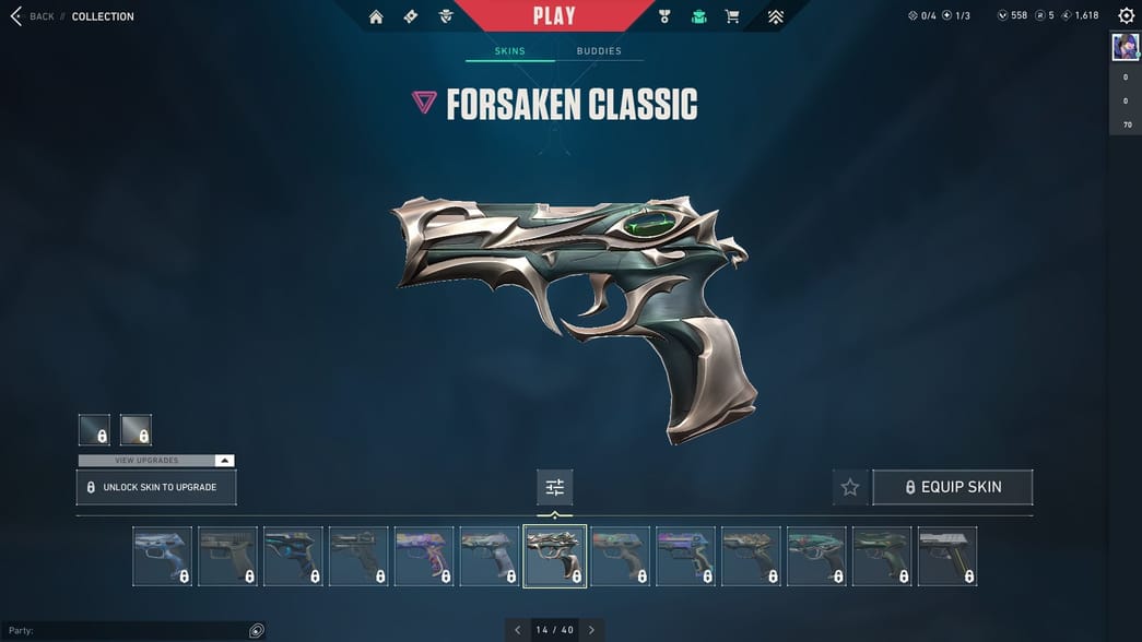 Valorant Classic tier list: All skins ranked from best to worst